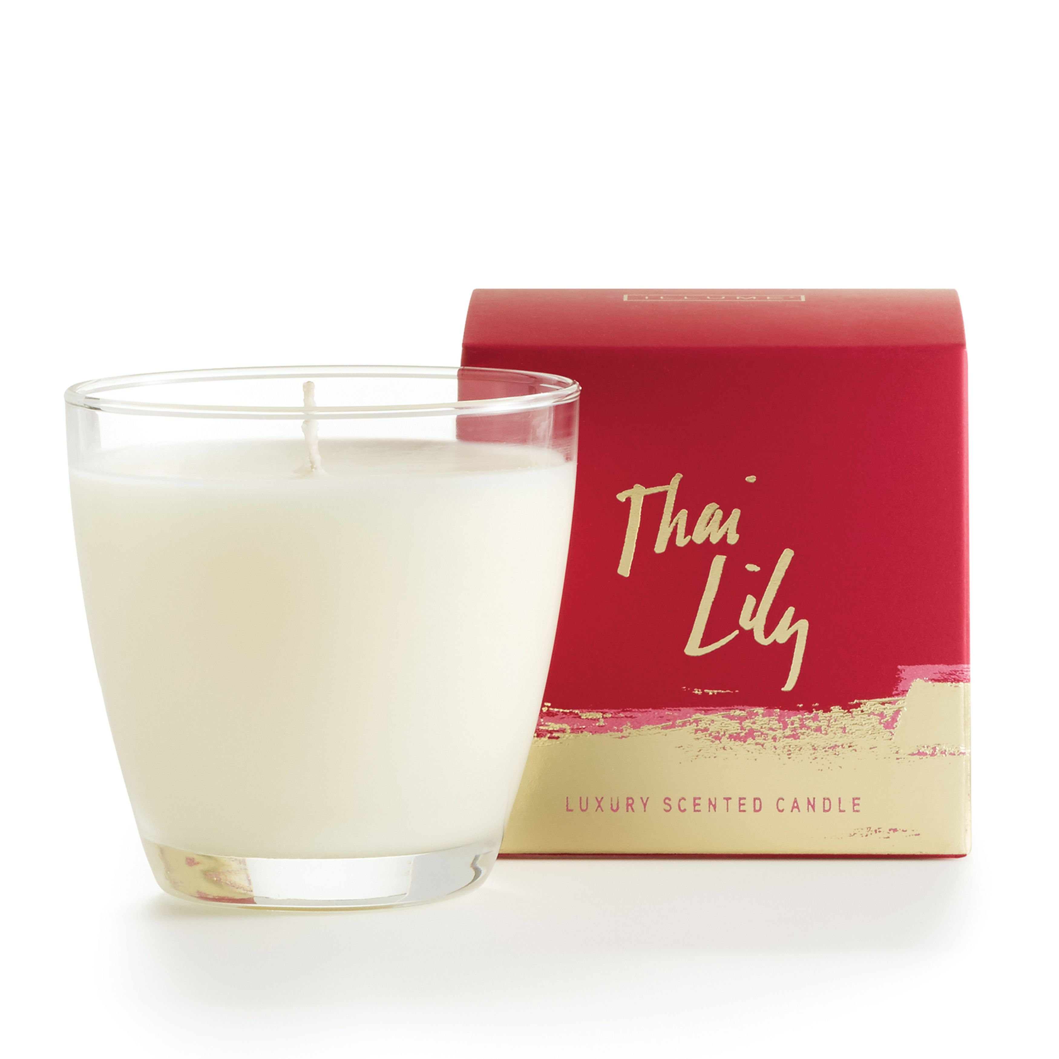 ILLUME Essentials Collection, Thai Lily Demi Boxed Glass, 4.8oz. Candle ...