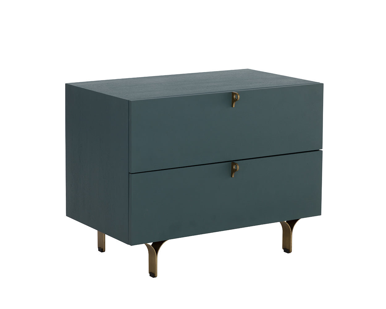 Everly Quinn Mithush 2 Drawer Metal Nightstand | Wayfair