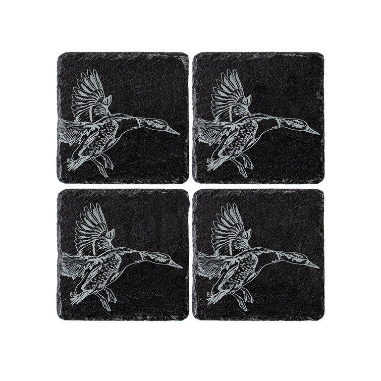 Fairmont Park Square 4 Piece Coaster Set | Wayfair.co.uk