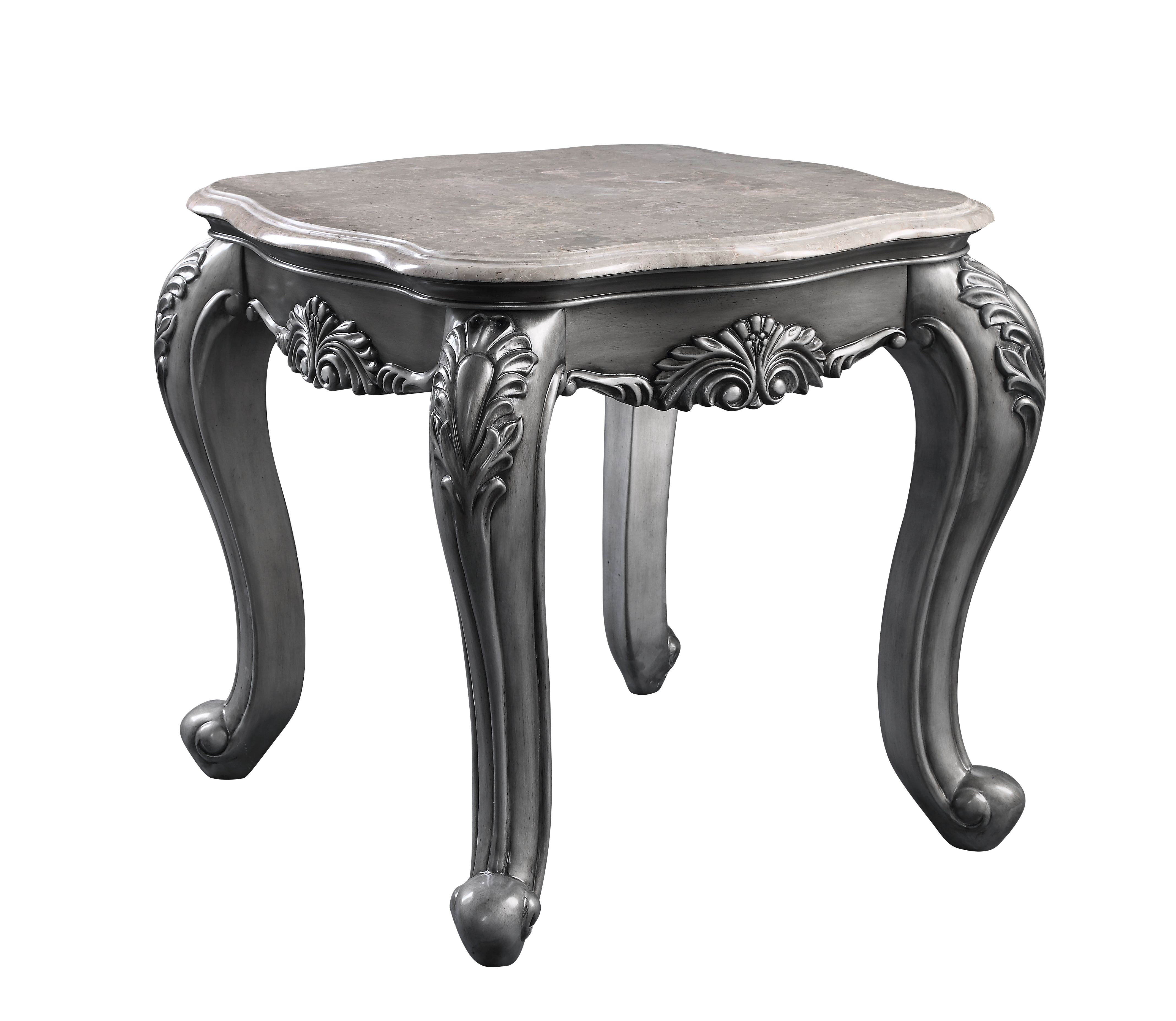Andrew Home Studio Maverick Genuine Marble End Table | Wayfair