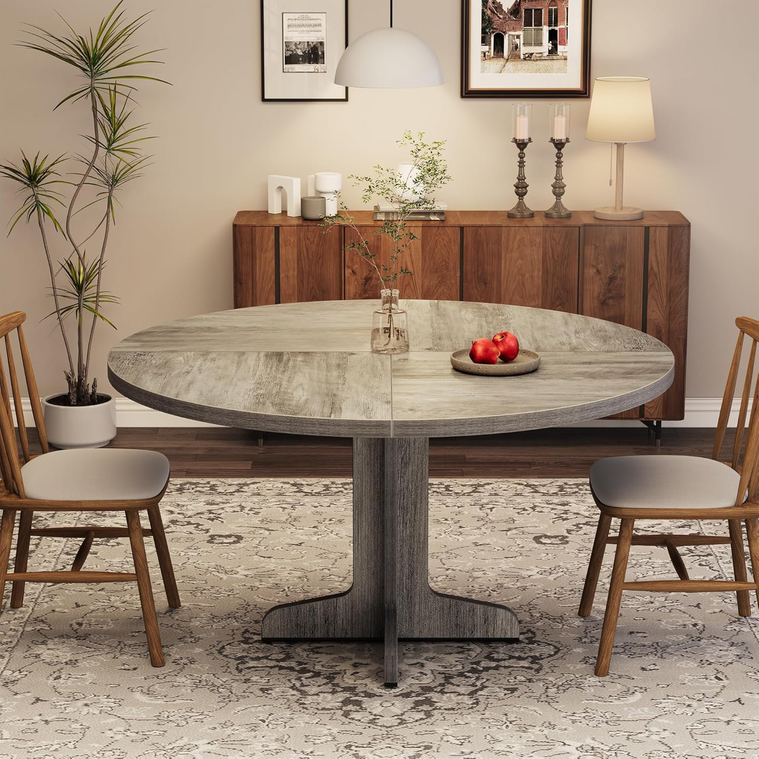 Winston Porter Round Dining Table for 4 | Wayfair