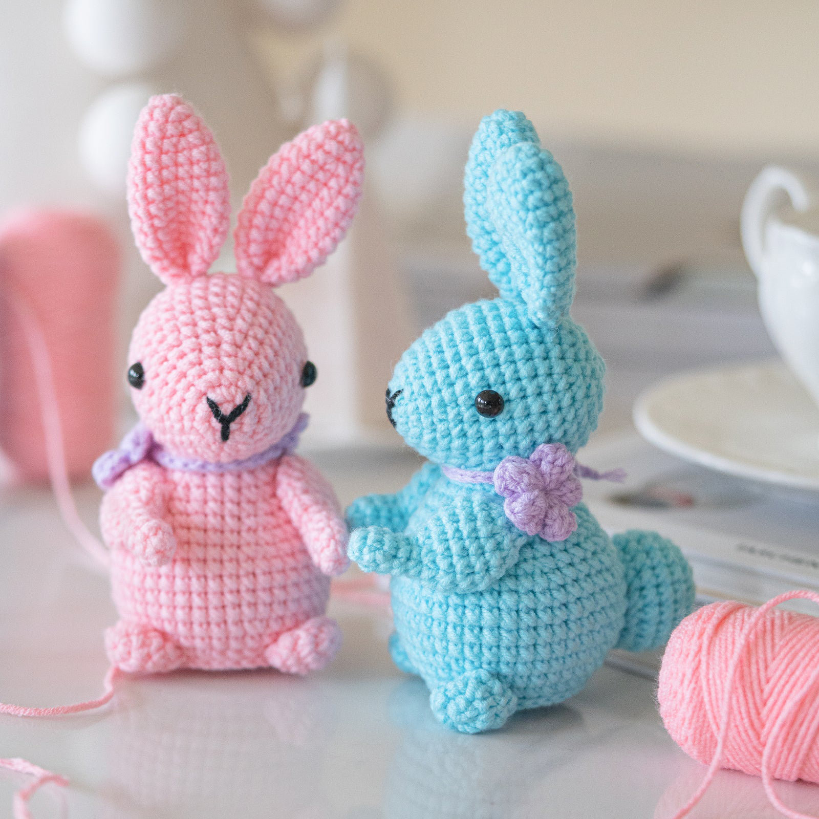 Wizardi Rabbits Amigurumi DIY Crochet Kit Wizardi F07N8-M172 | Wayfair