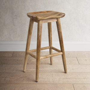 Birch Lane™ Gretchen Solid Wood Bar Stool & Reviews | Wayfair