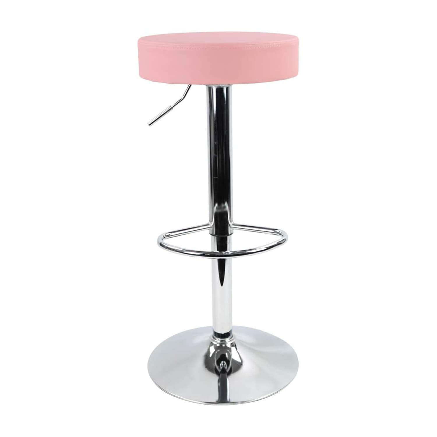 Latitude Run® Round Bar Stool, Footstool Height Adjustable, Rotating ...
