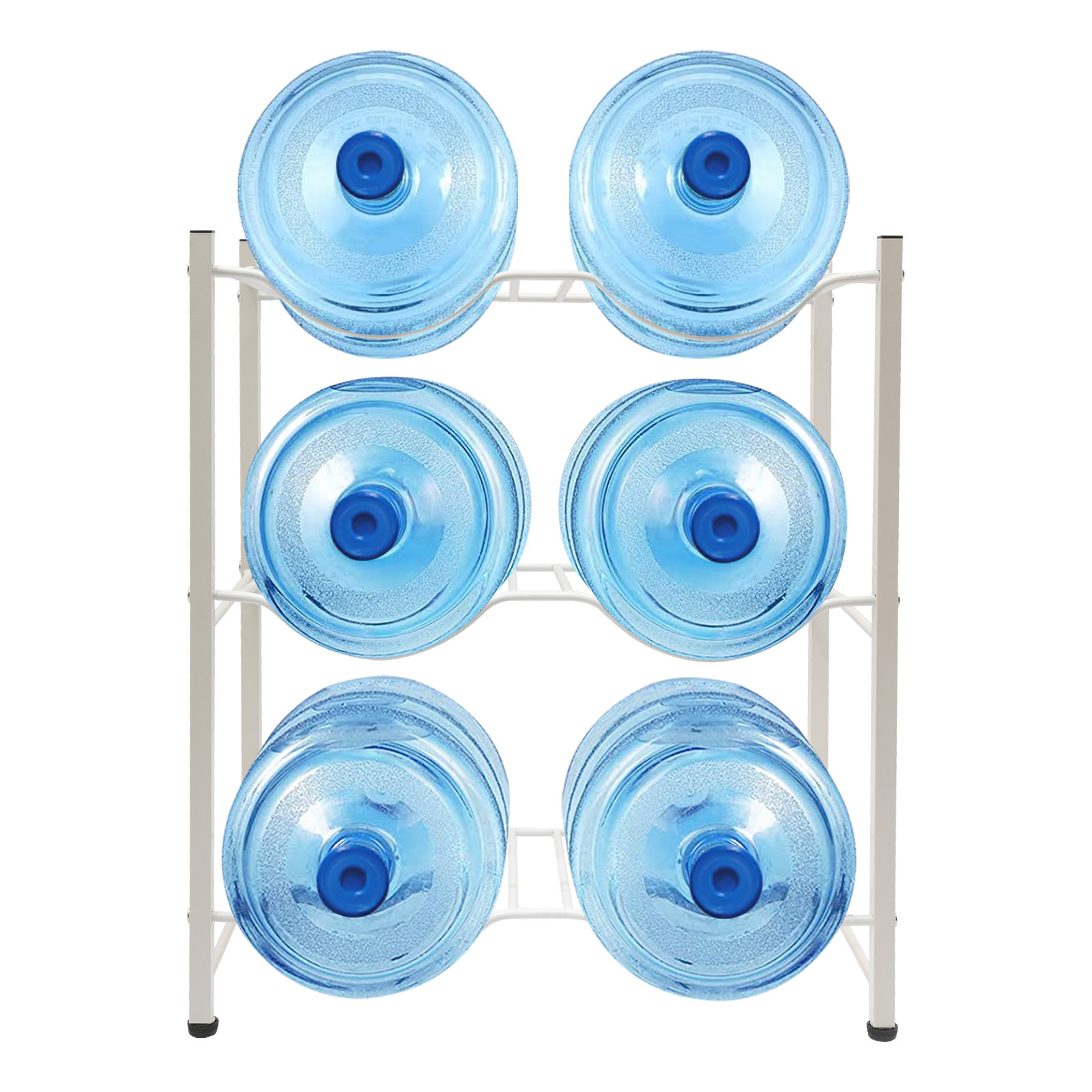 17 Stories 5 Gallon Heavy Duty Water Cooler Jug Rack Storage Rack ...