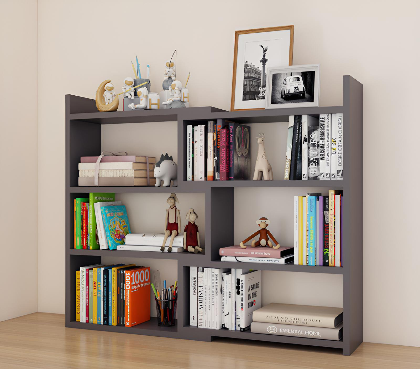 Latitude Run® Desktop Multi-Layer Extendable Storage Shelf - Solid Wood ...