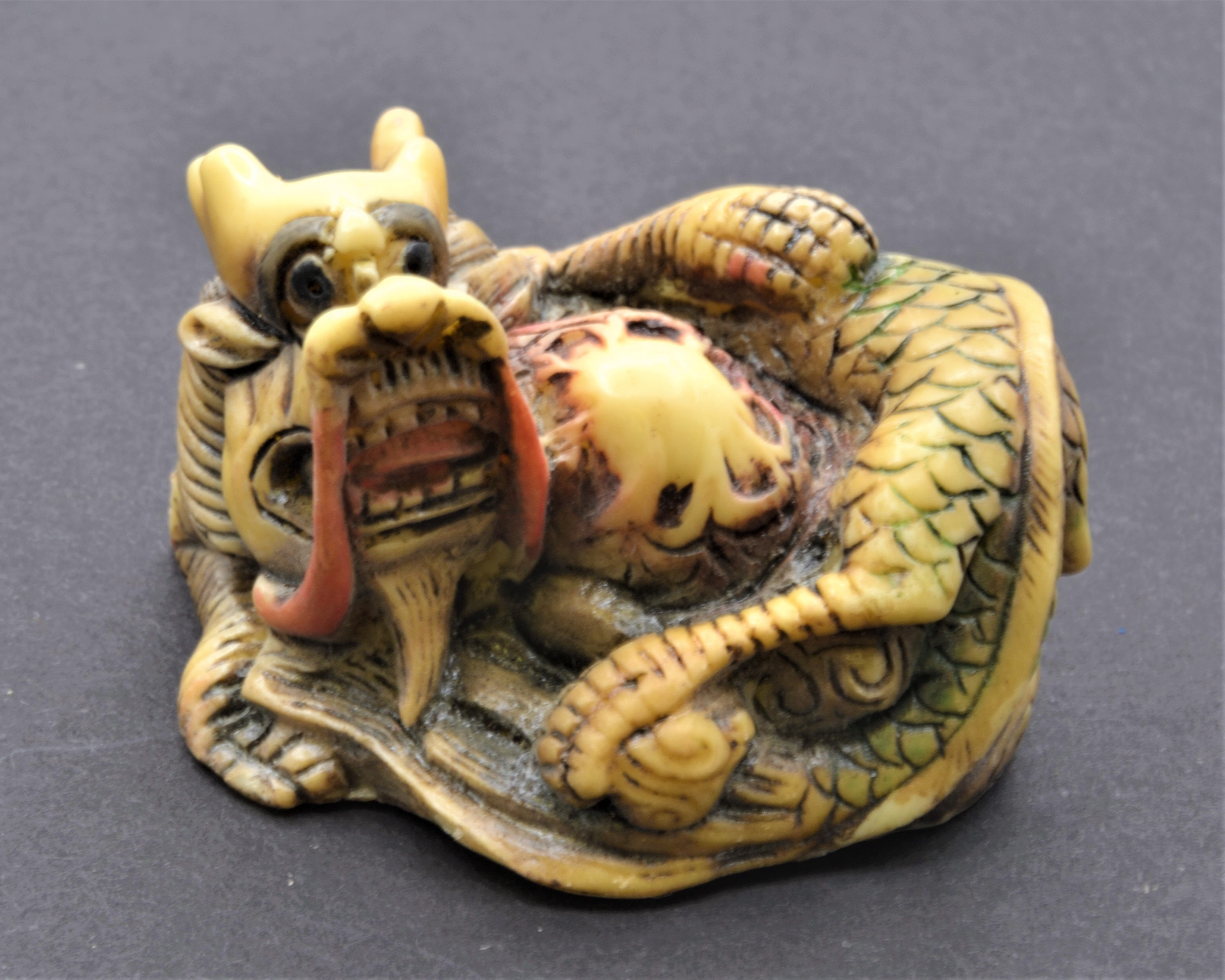 Bungalow Rose Dragon Netsuke Figurine | Wayfair