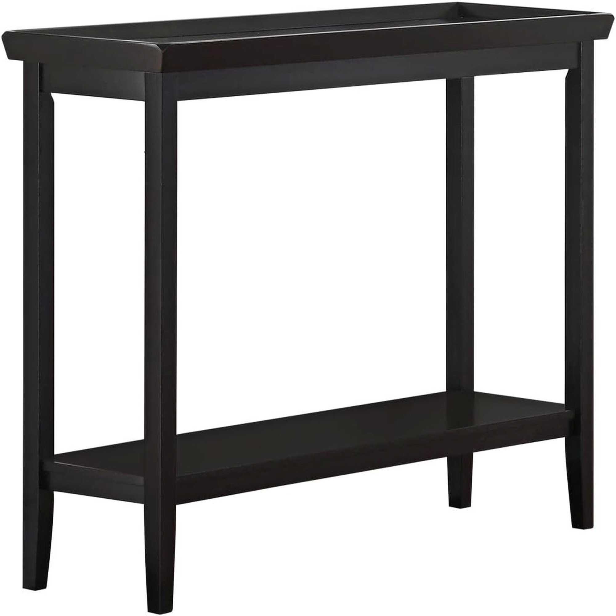 Lark Manor Home Collection Rectangular Bottom Shelf Console Table ...