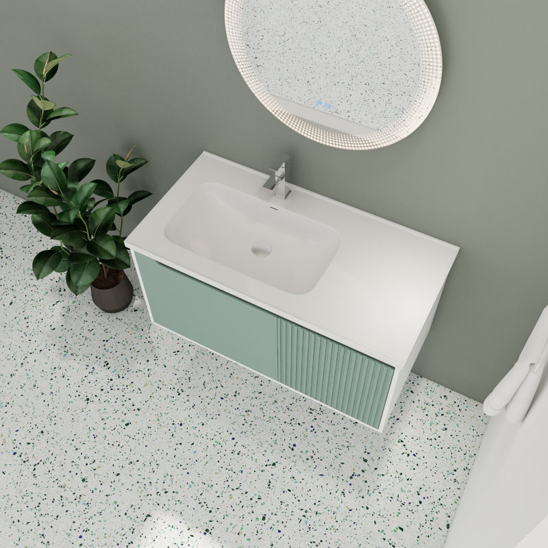 Ebern Designs Kezel 40.07'' Single Bathroom Vanity with Stone Top | Wayfair