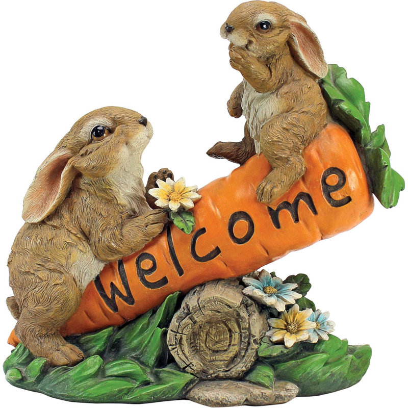 August Grove® Toscano HF317387 Bunny Bunch Rabbits Outdoor Garden ...