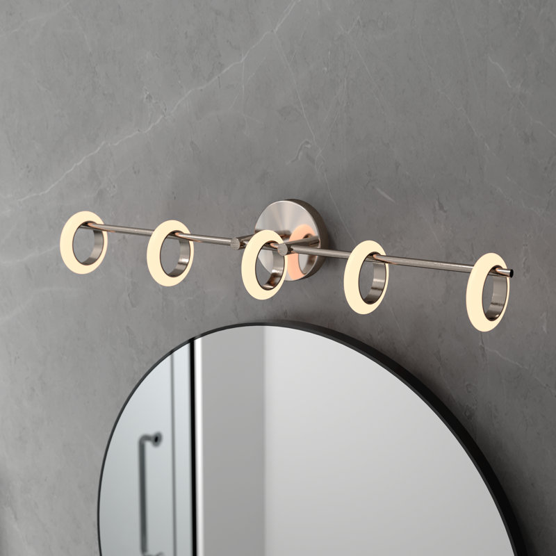 Ivy Bronx Calvillo 5 - Light Dimmable LED Vanity Light & Reviews | Wayfair