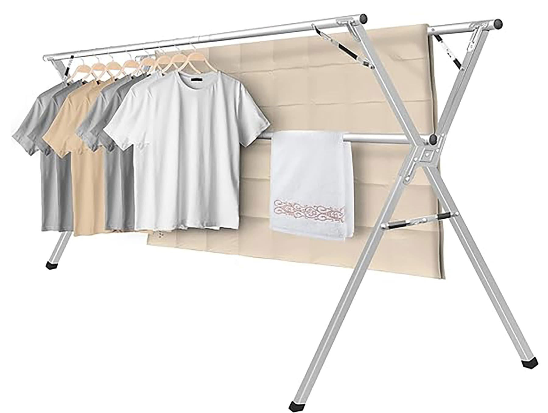 Rebrilliant Steel Foldable X-Frame Drying Rack | Wayfair