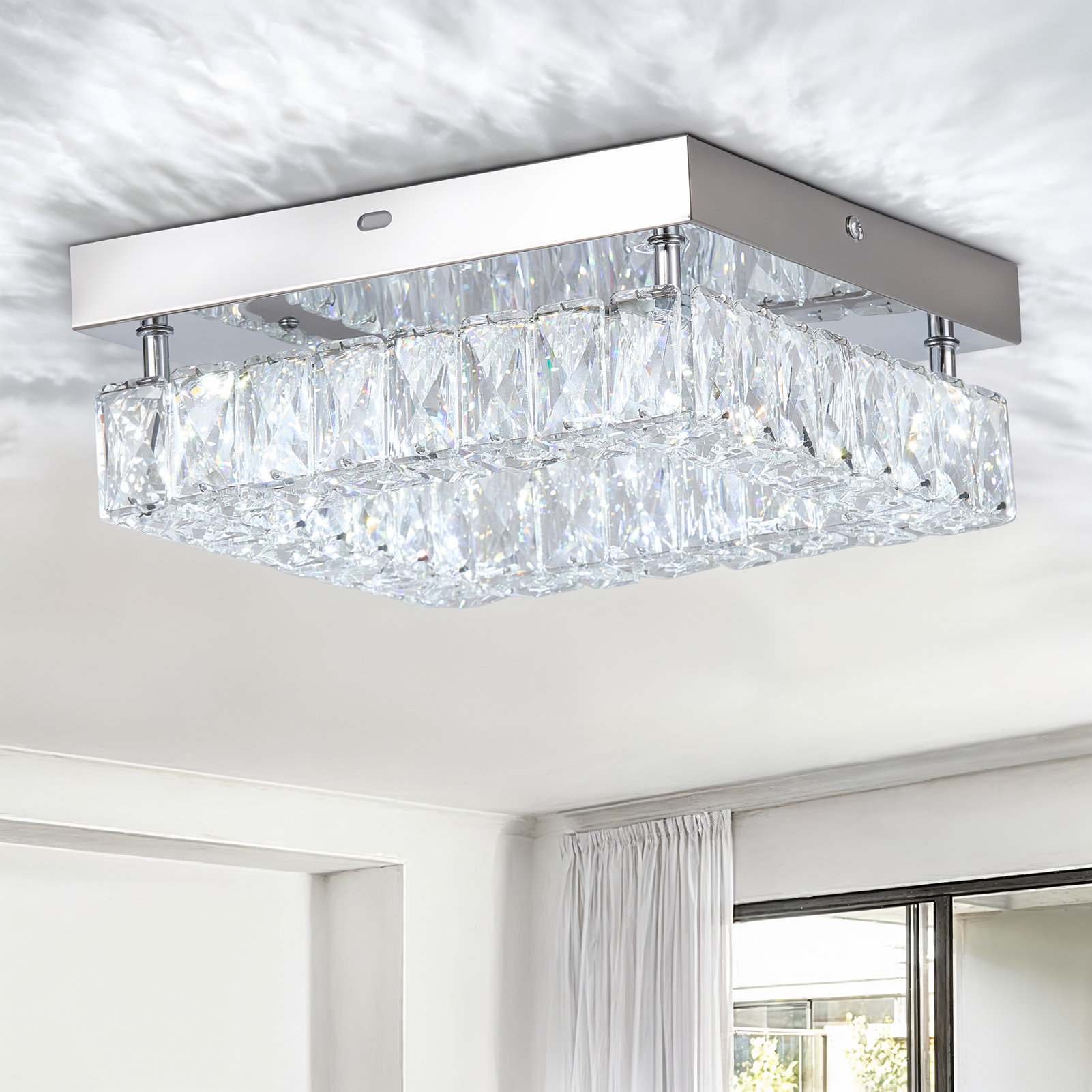 Fairmont Park Crystal LED Flush Mount | Wayfair.co.uk