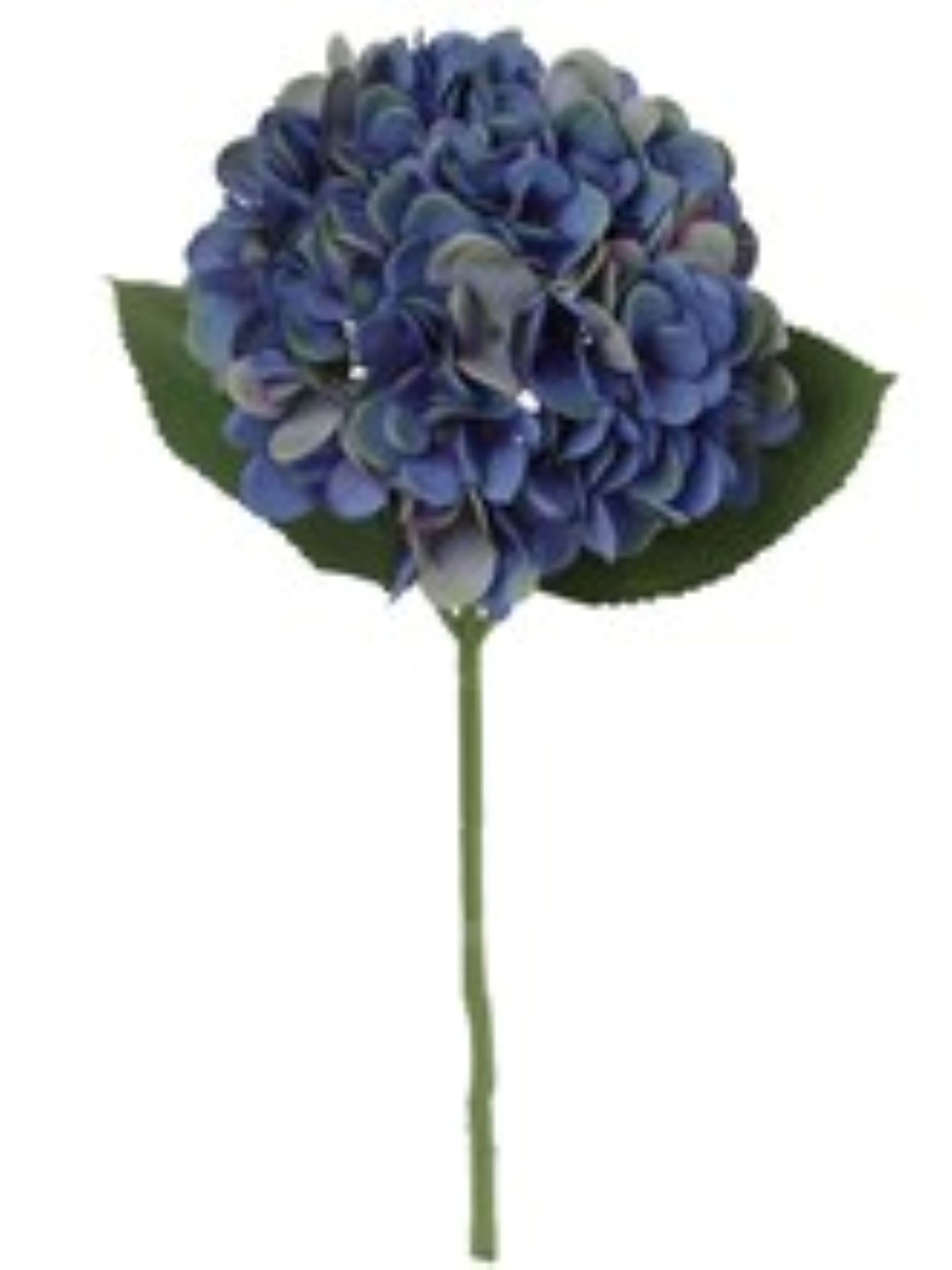 Ophelia & Co. 7" Dark Blue Hydrangea Bloom With 2 Layers - Artificial ...
