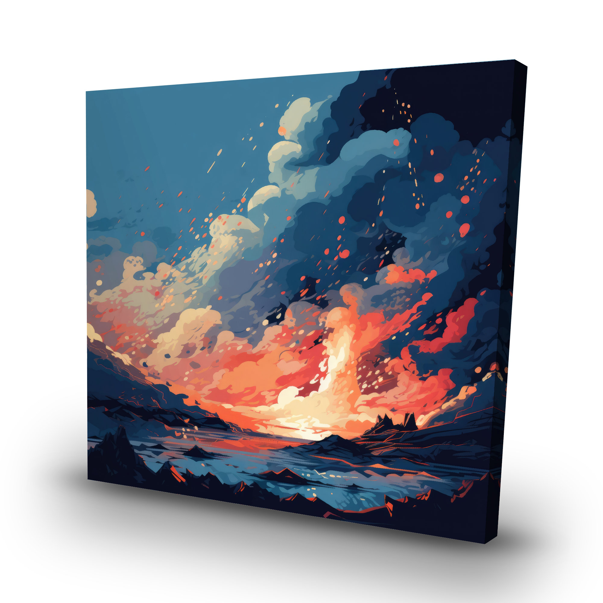 Lark Manor™ Magma does not wait - 32"x32" art on canvas | Wayfair