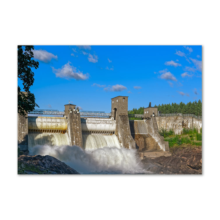 Brayden Studio Water Dam - Wrapped Canvas Print | Wayfair.co.uk