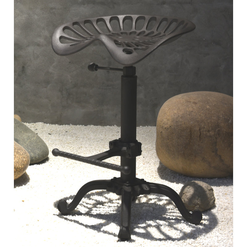 Williston Forge Dicle Swivel Adjustable Height Stool | Wayfair