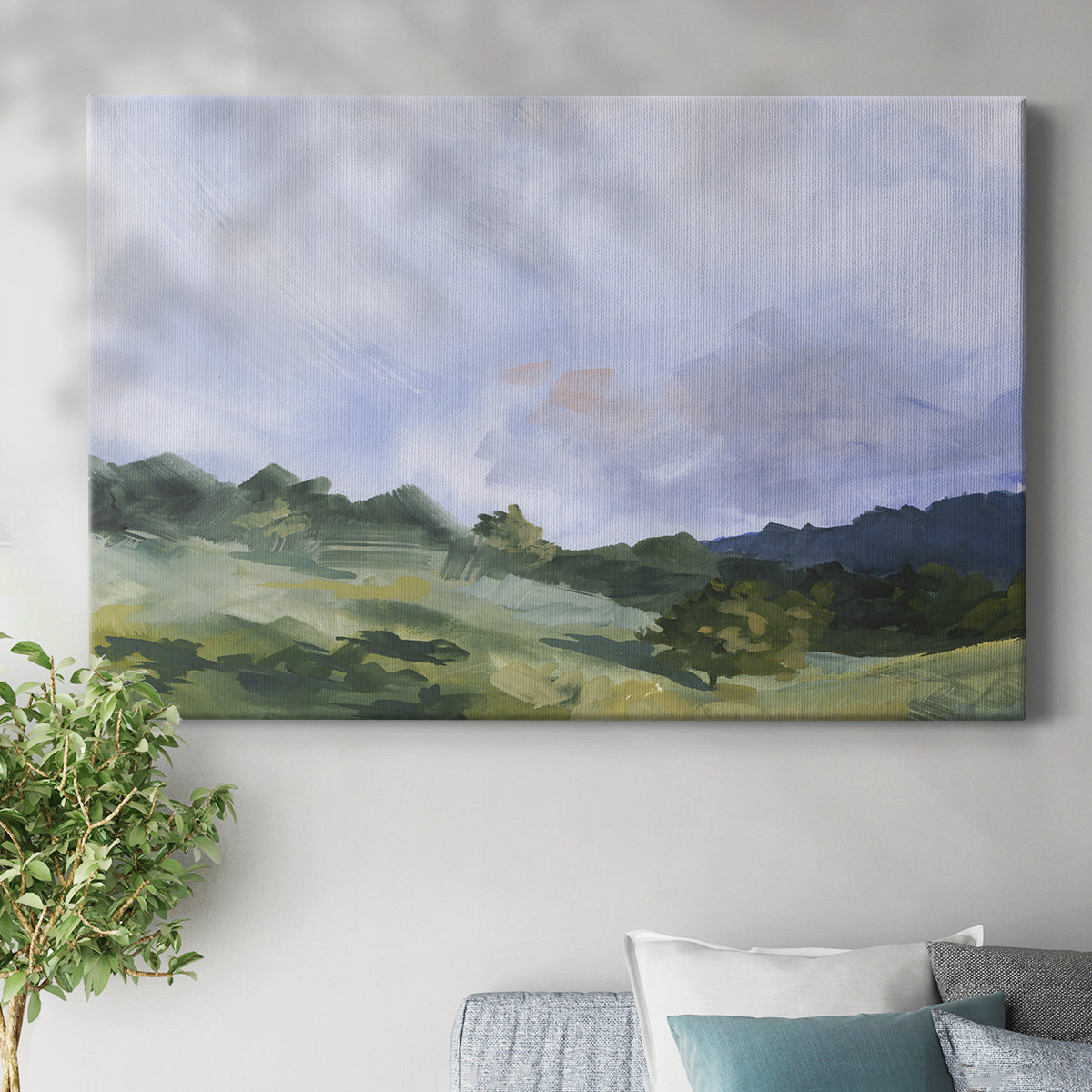 Red Barrel Studio® Pastoral Horizons I-Gallery Wrapped Canvas | Wayfair