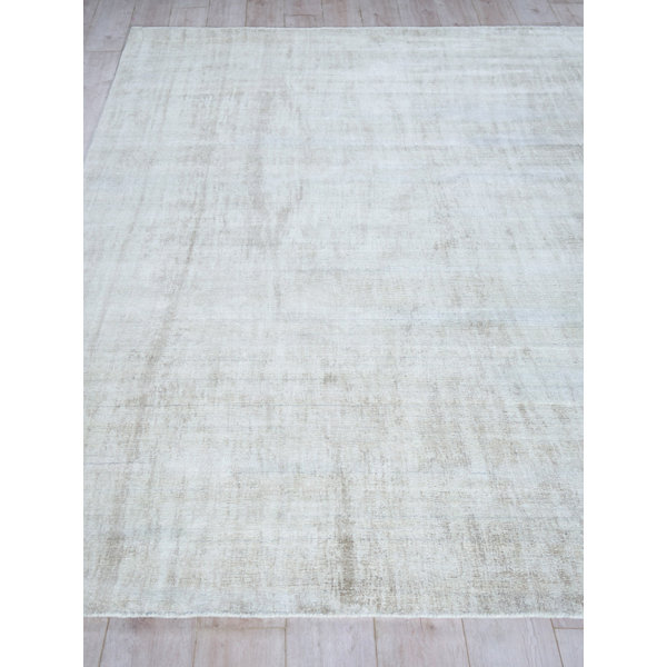 Exquisite Rugs Cloud Hand Loomed Wool and Rayon From Bamboo Silk Ivory ...