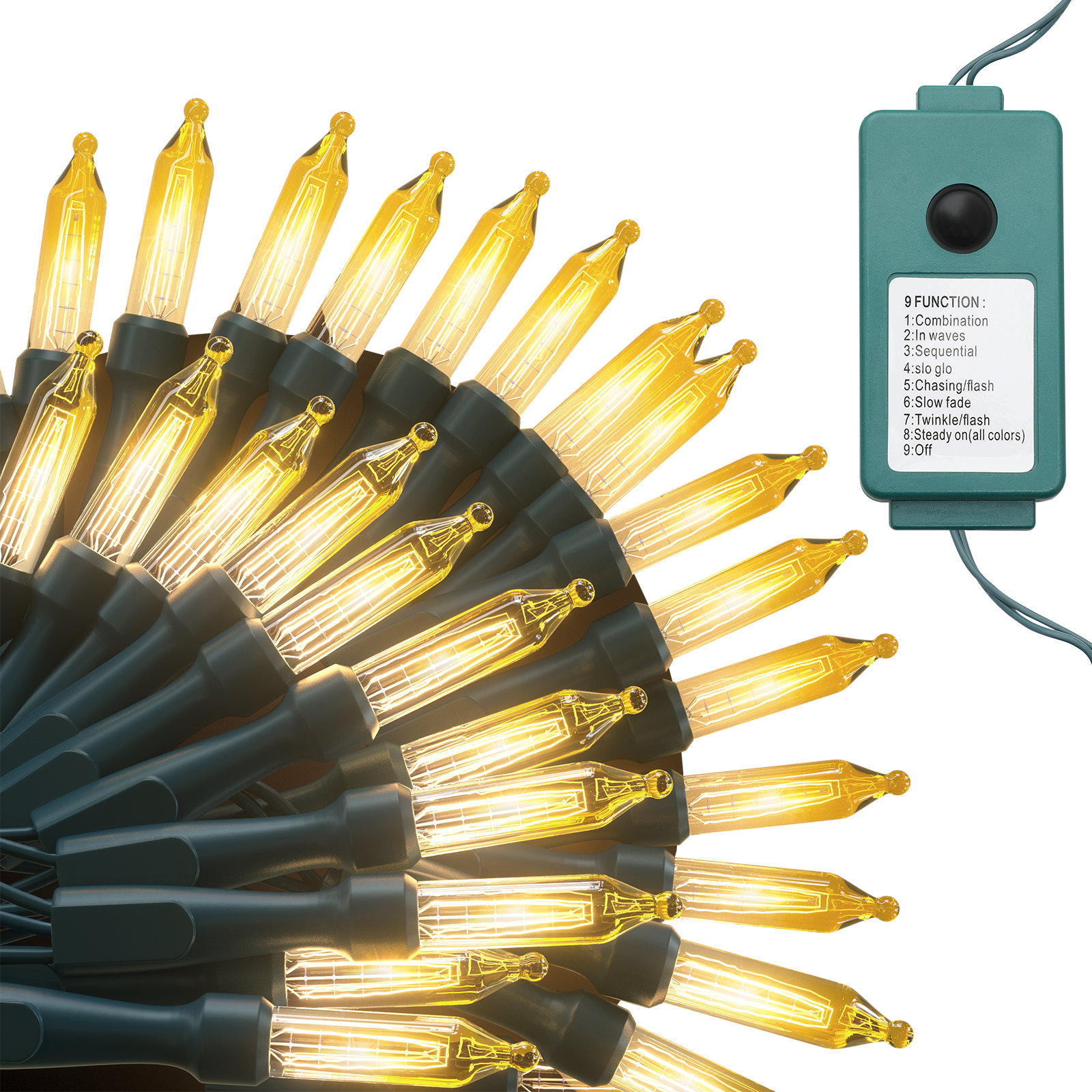 The Holiday Aisle® Jarmila Christmas 100-Bulb LED String Lights Plug-in ...