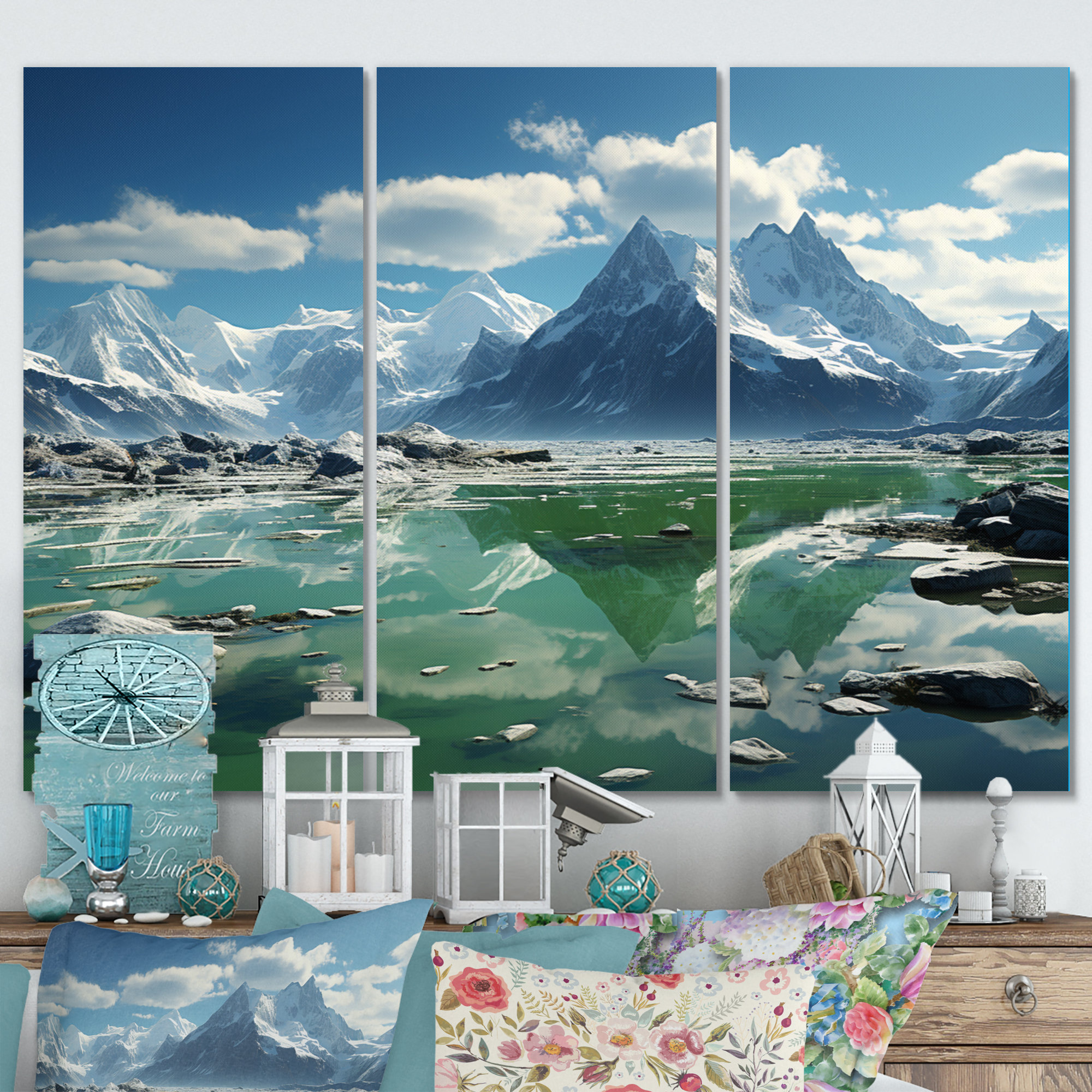 Millwood Pines Green Glacier Frozen Eternity Green II - Landscapes ...
