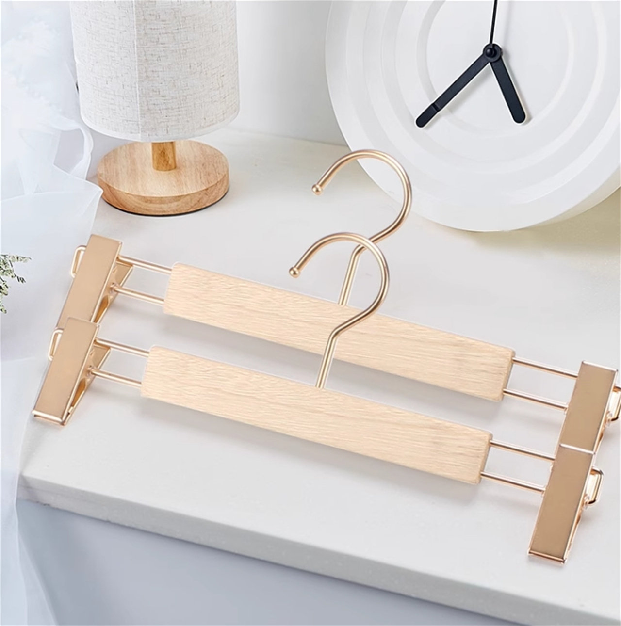 Thrones Designs Woodclip Deluxe Solid Wood Pant And Skirt Hanger ...