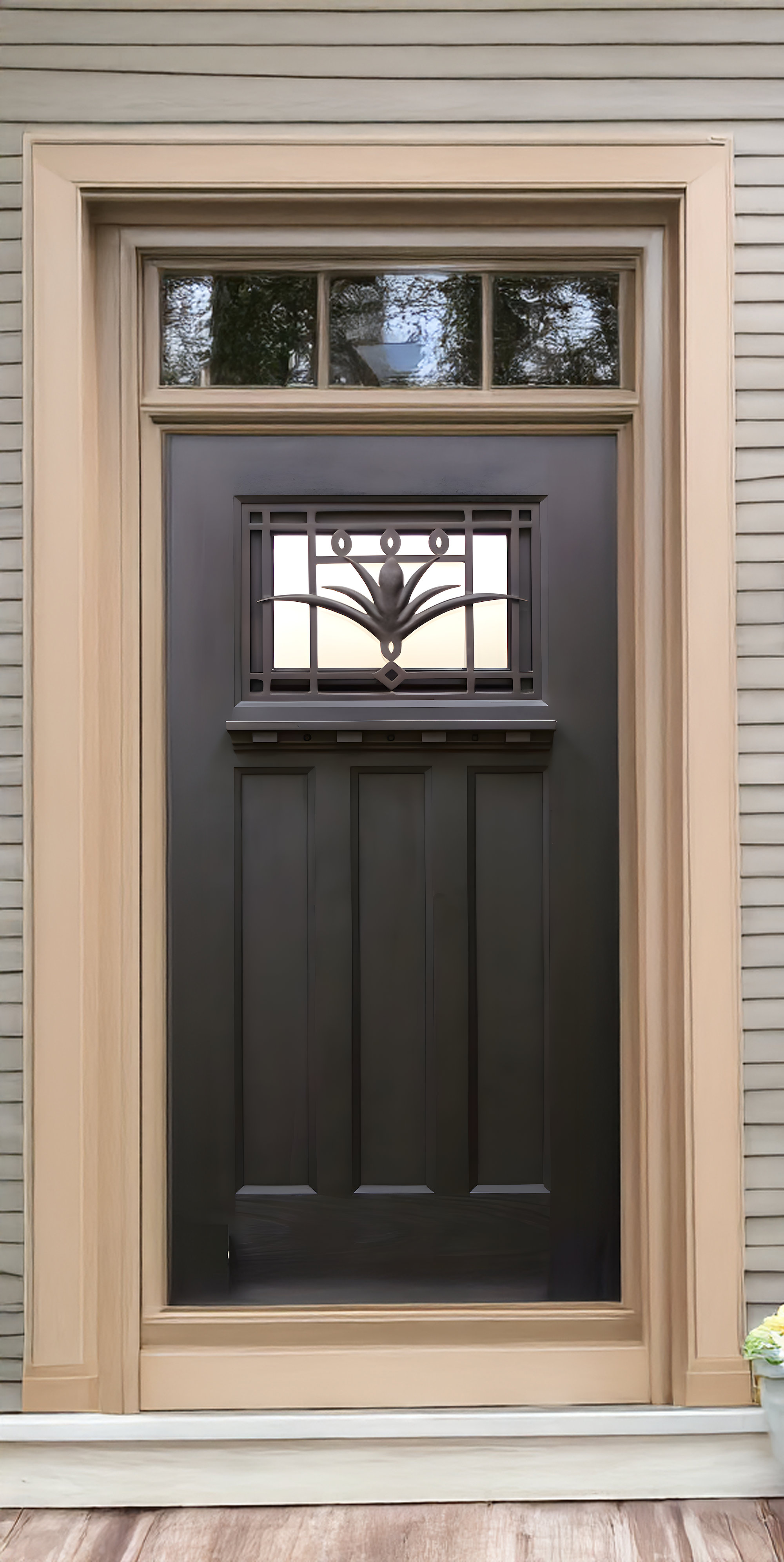 FOREVERDOORS Craftsman Exterior Composite Door Swc Espresso, Openable ...