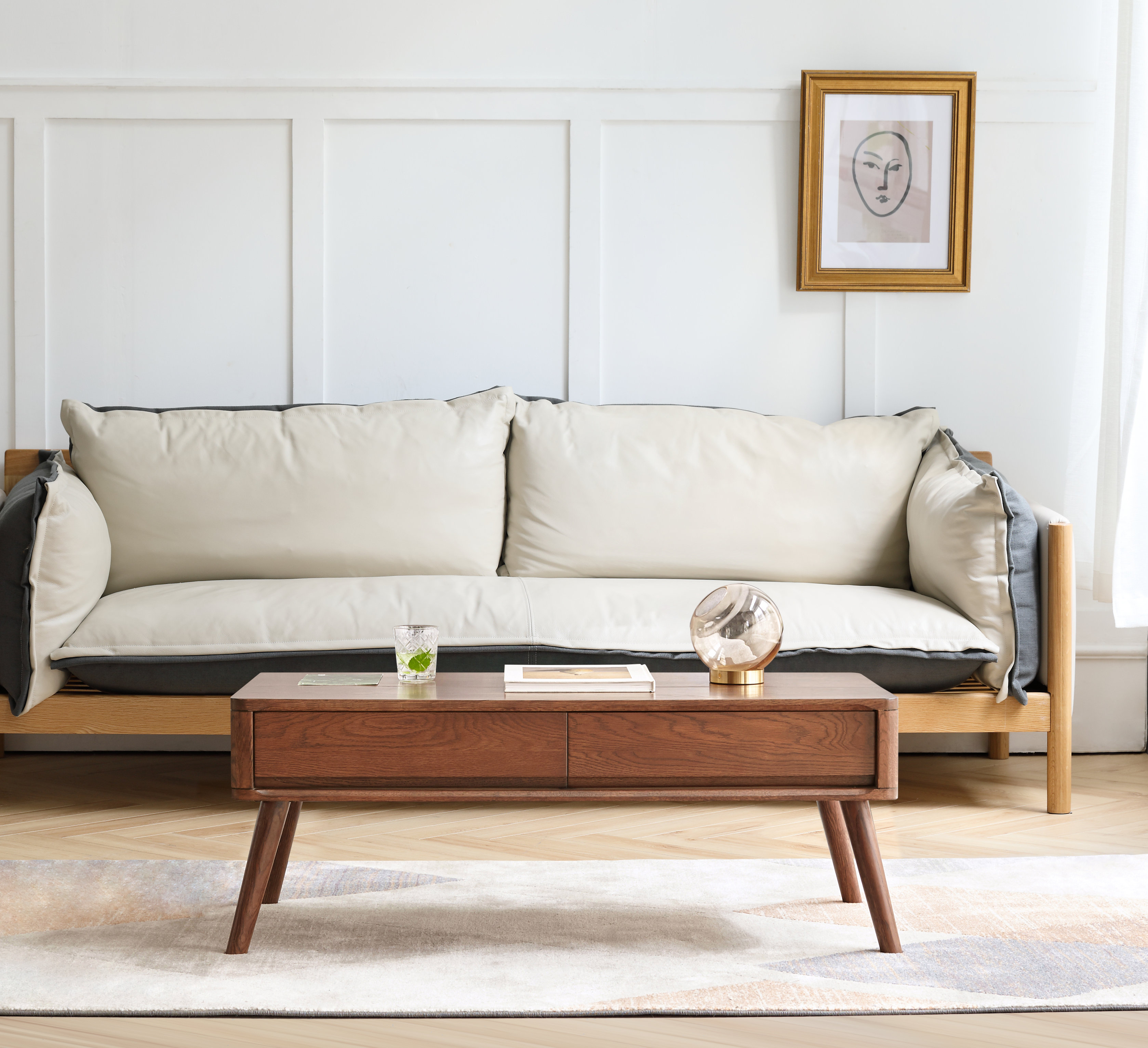 George Oliver Elevating Center Table Low Table 100% Solid Wood ...