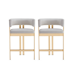 Infinity Luxury counter height bar stools with Modern Faux Leather for ...