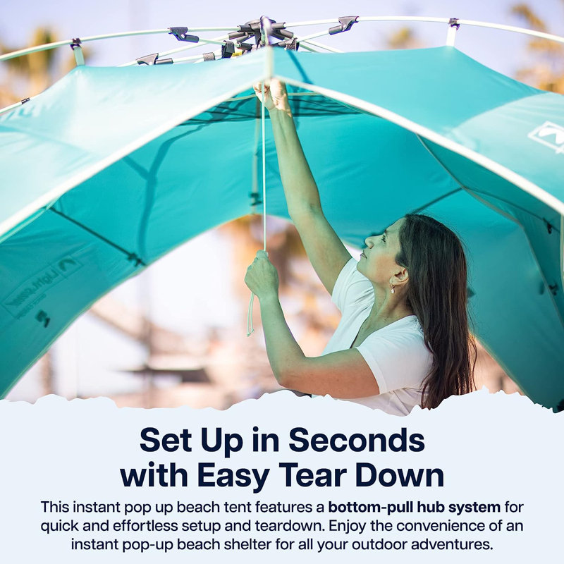 ECR4Kids Lightspeed Outdoors Eco Quick Canopy, Beach Tent, Parasailing ...