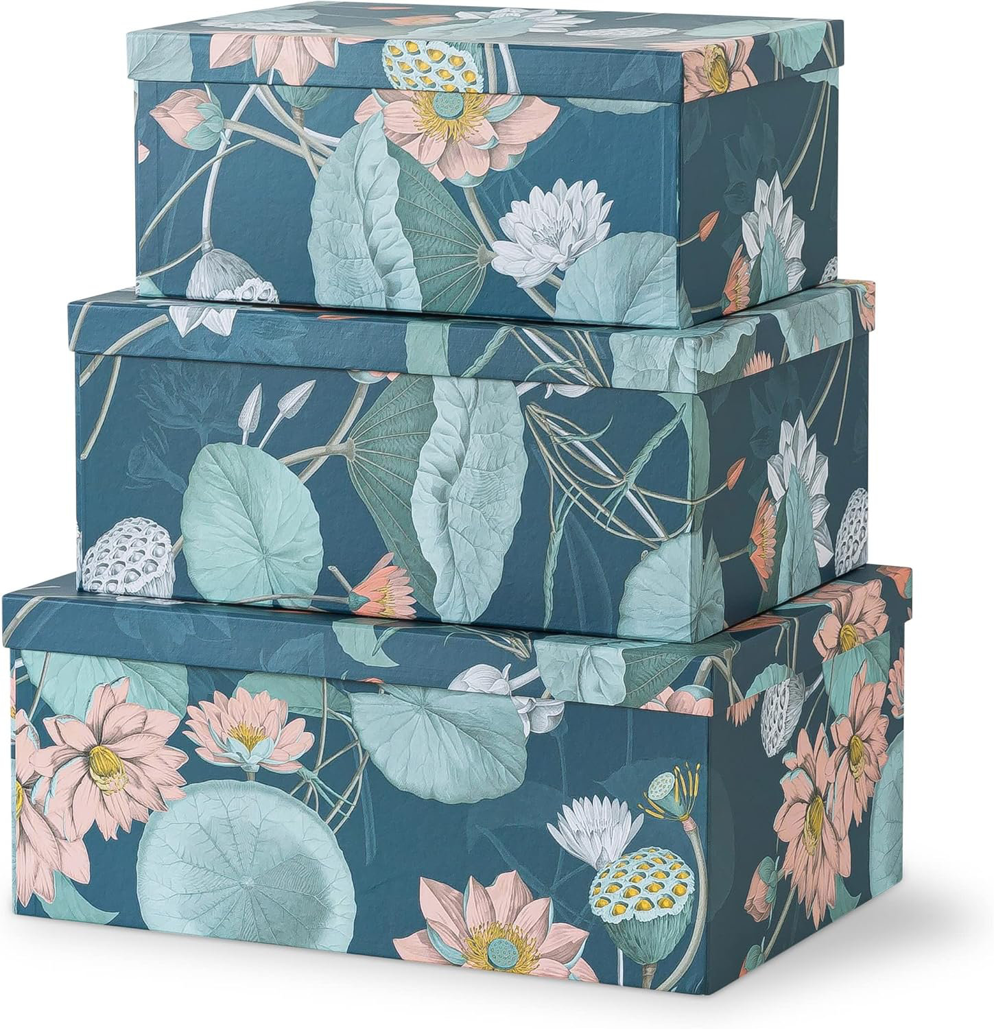 Red Barrel Studio Decorative Storage Cardboard Boxes With Lids ...