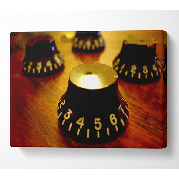 ClassicLiving Guitar Dials Close-Up - Wrapped Canvas Print | Wayfair.co.uk