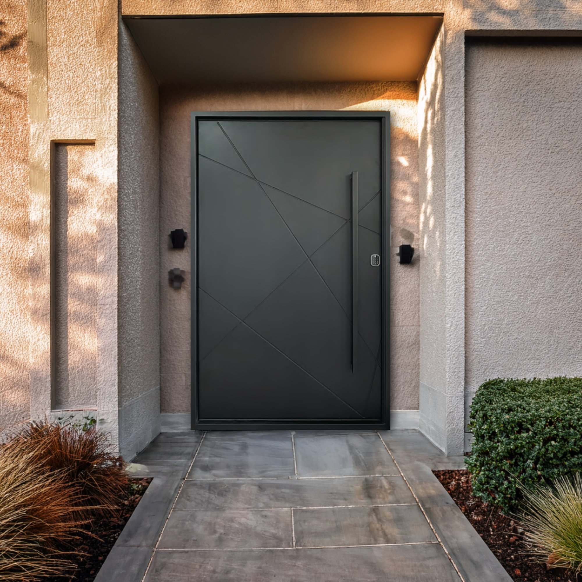 Nationwide Iron Works Meridian Iron Pivot Door | Wayfair