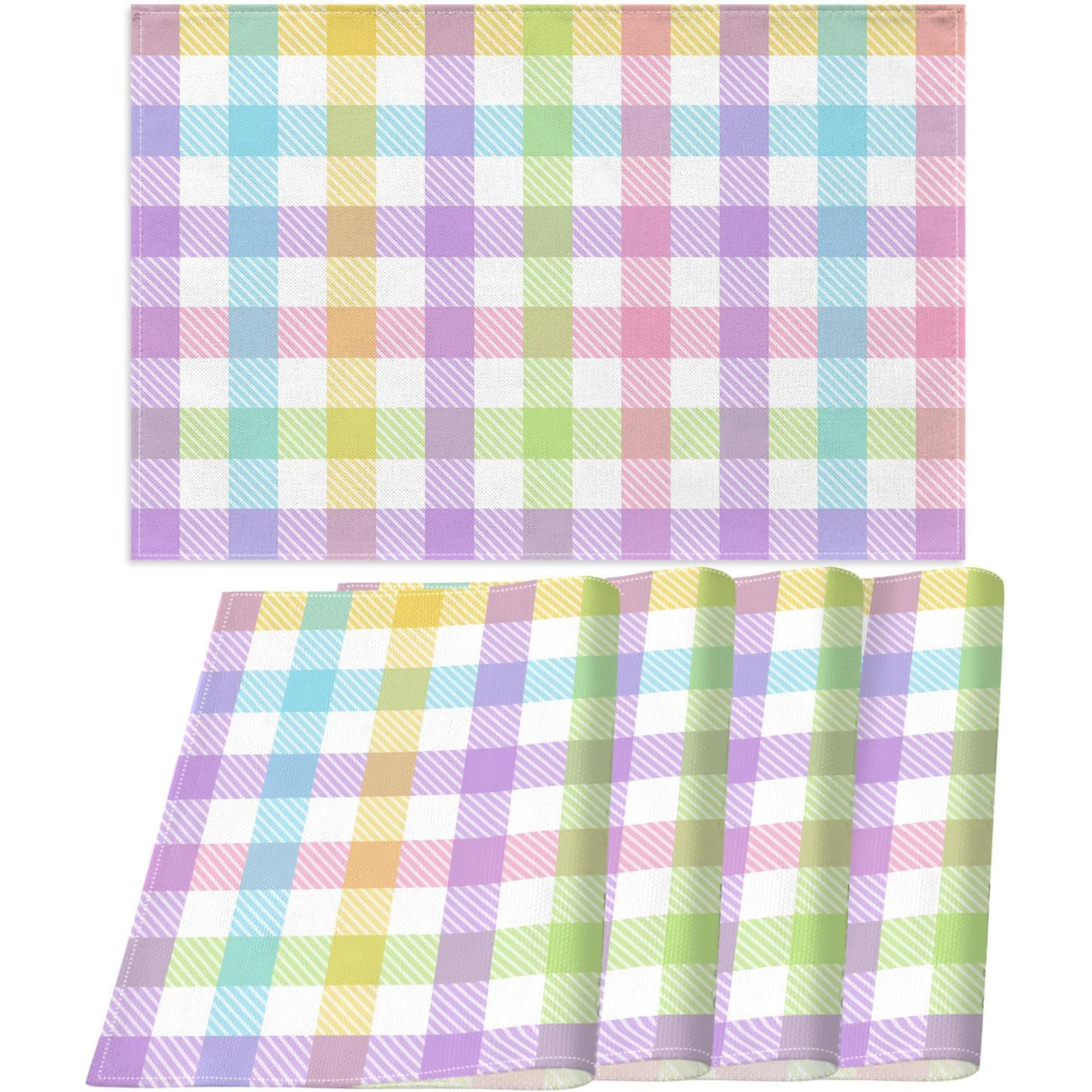 Ophelia & Co. Linen Easter Buffalo Check Plaid Placemats Set Of 4 ...
