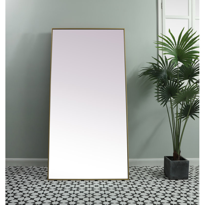 RE/FINE™ Sabine Metal Rectangle Floor Mirror & Reviews | Birch Lane