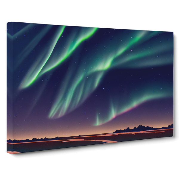 17 Stories The Fancy Northern Lights - Wrapped Canvas Print | Wayfair.co.uk