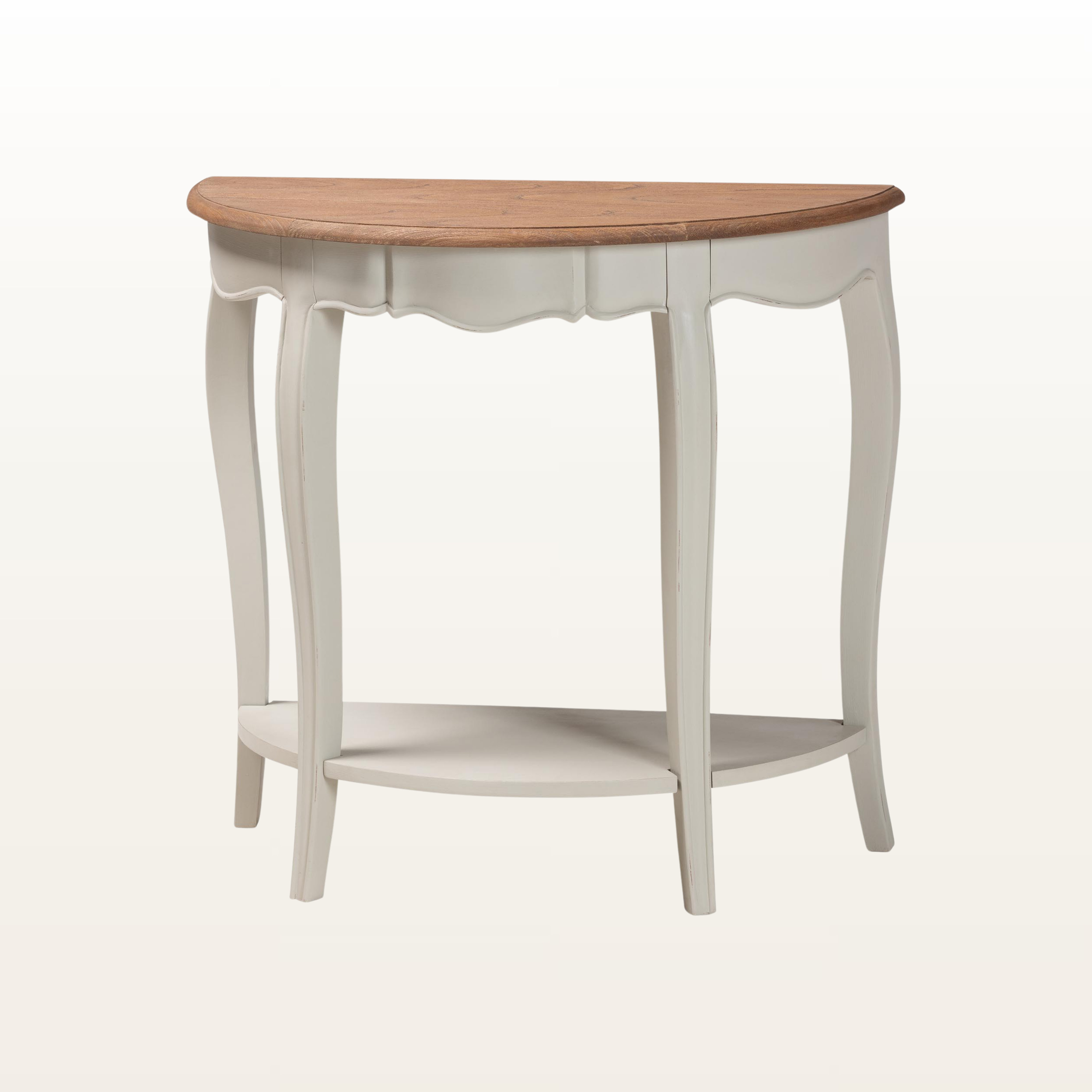 Lark Manor™ Honeycomb Console Table Greyish Beige and Natural Brown ...