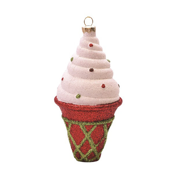 Northlight 5" Merry & Bright Red White and Green Glitter Shatterproof ...