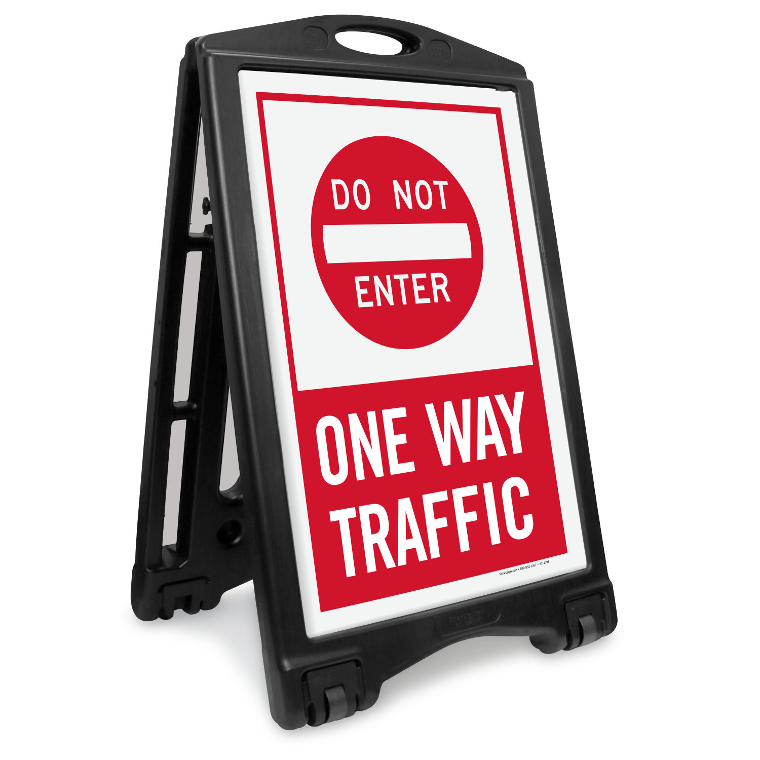 SmartSign Do Not Enter One Way Traffic Portable Sidewalk Sign | Wayfair
