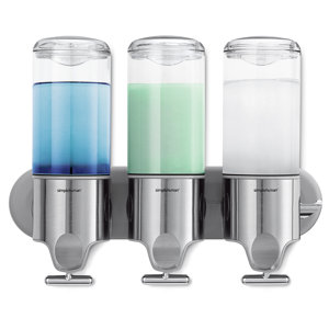 simplehuman Wall Mount Shower Pump, Shampoo and Soap Dispensers ...