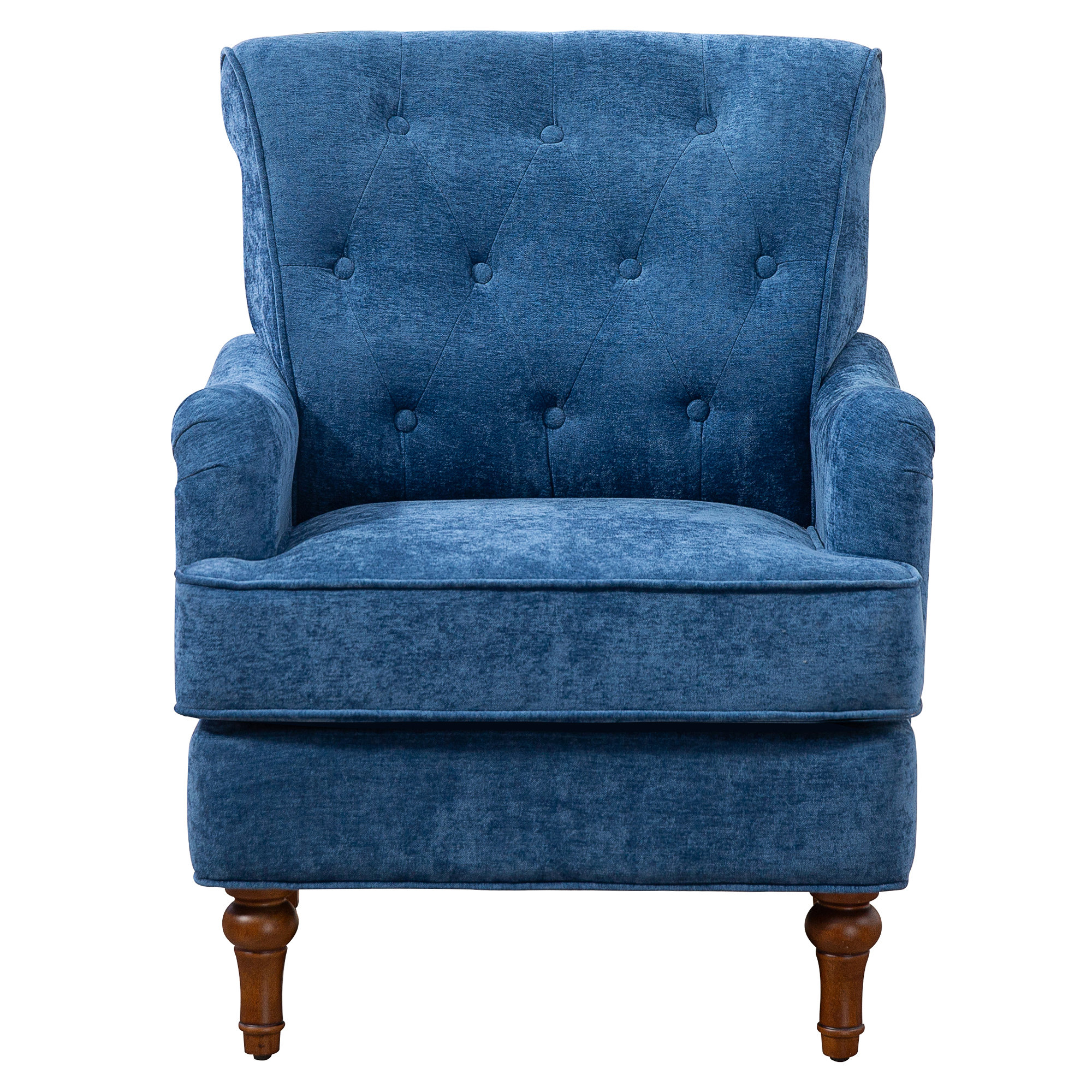 Ivy Bronx Accent Chair With Comfy Chenille Club Fabric | Wayfair