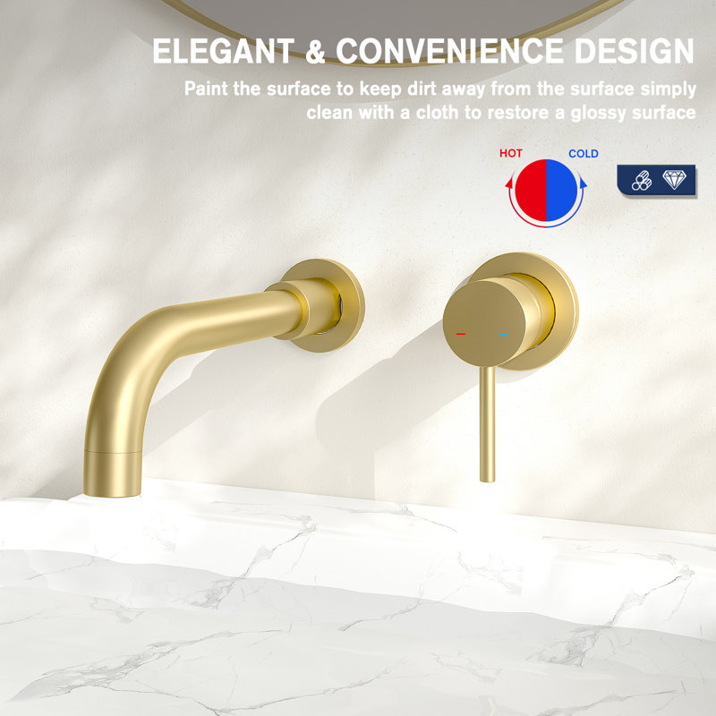 MODLAND Wall Mounted Single-handle Bathroom Faucet & Reviews | Wayfair