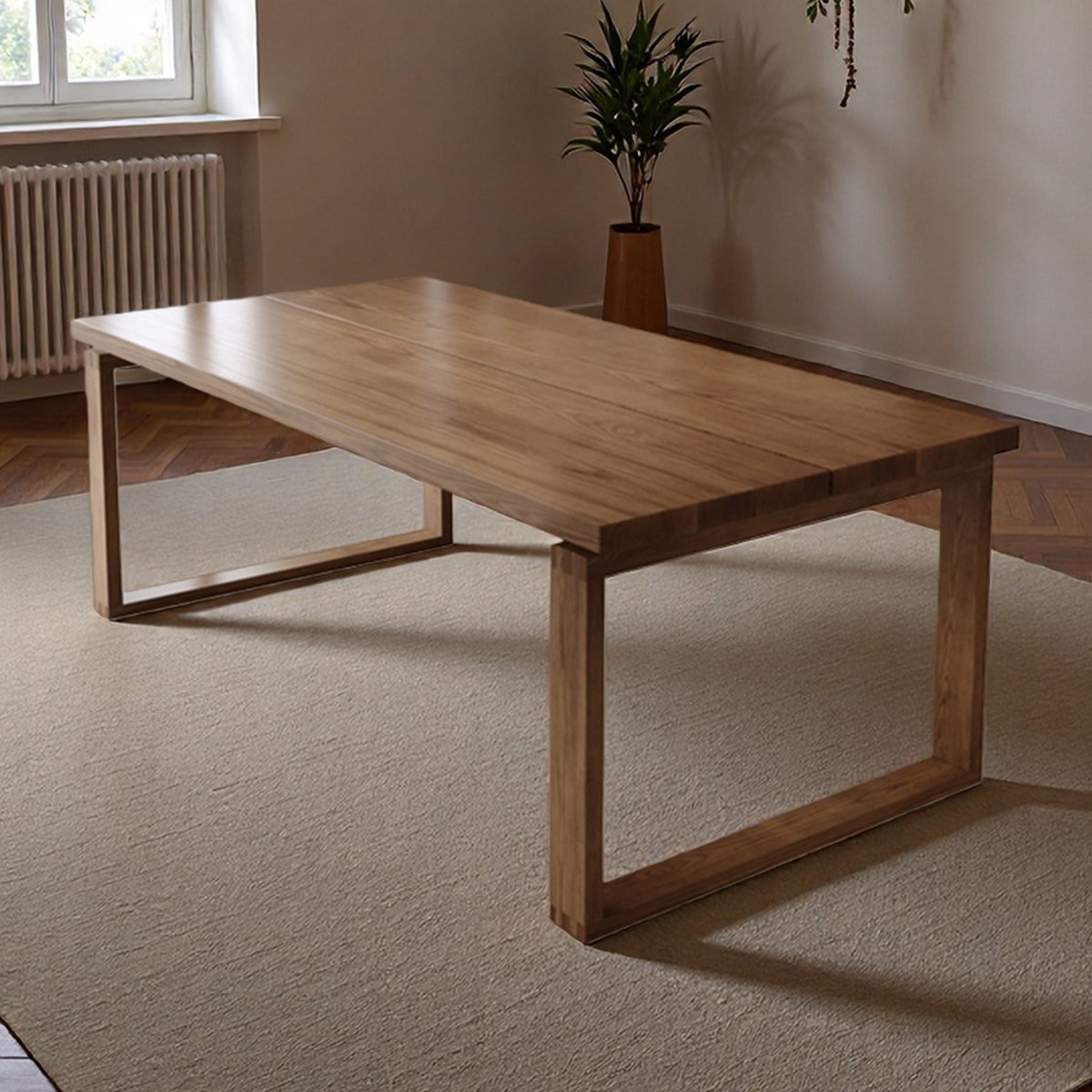 Orren Ellis Premium Ash Wood Dining Table Mortise/Tenon Joints ...