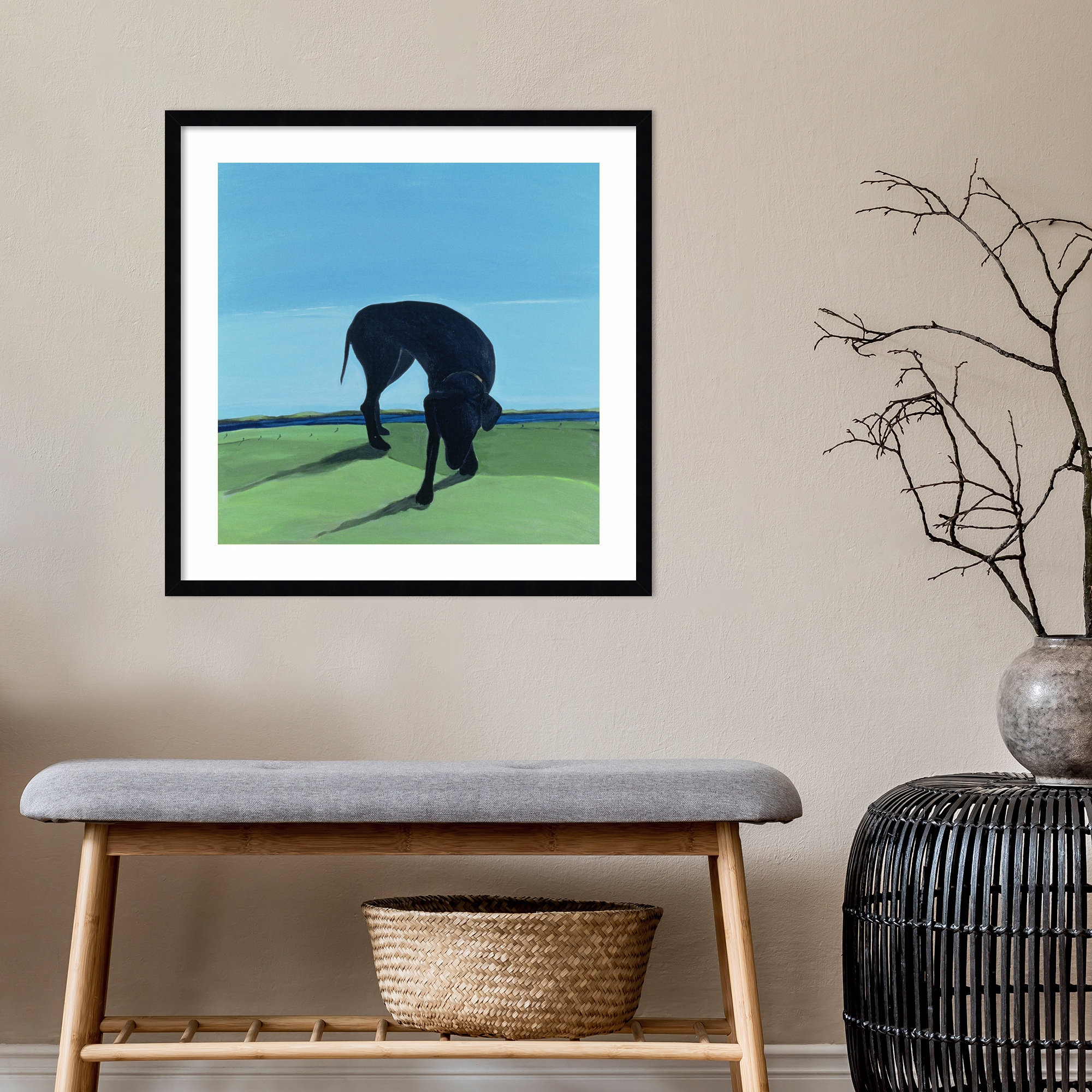 Red Barrel Studio® Joes Black Dog by Marjorie Weiss - Single Picture ...
