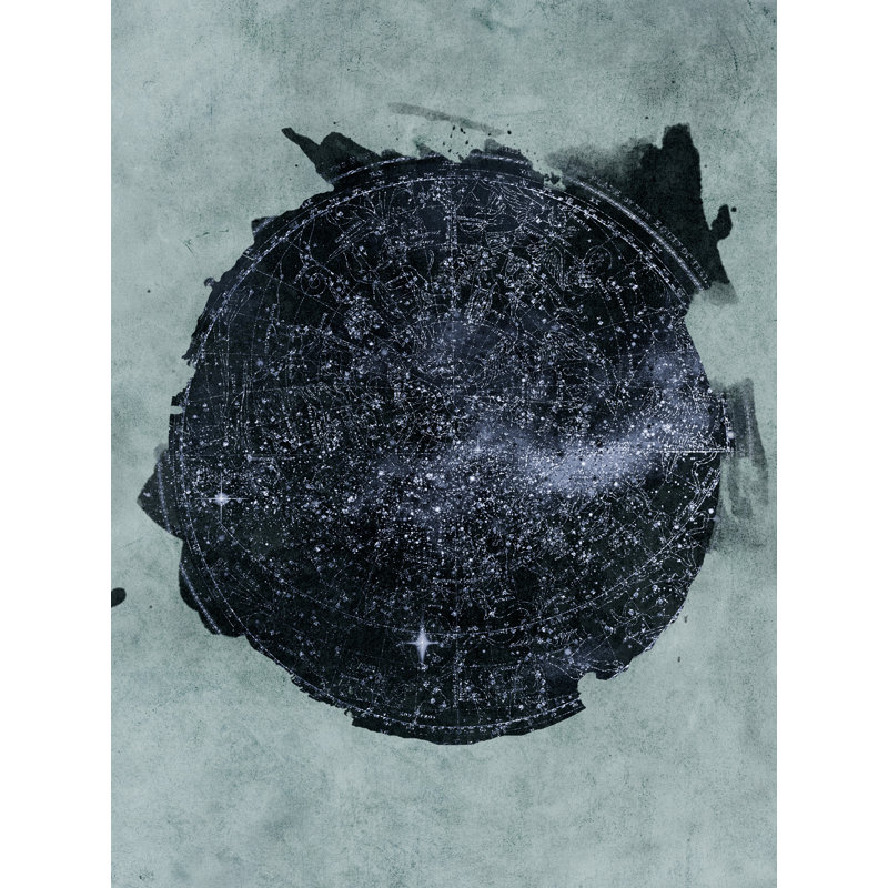 Orren Ellis Celestial Constellation and Real Star Map - Wrapped Canvas ...