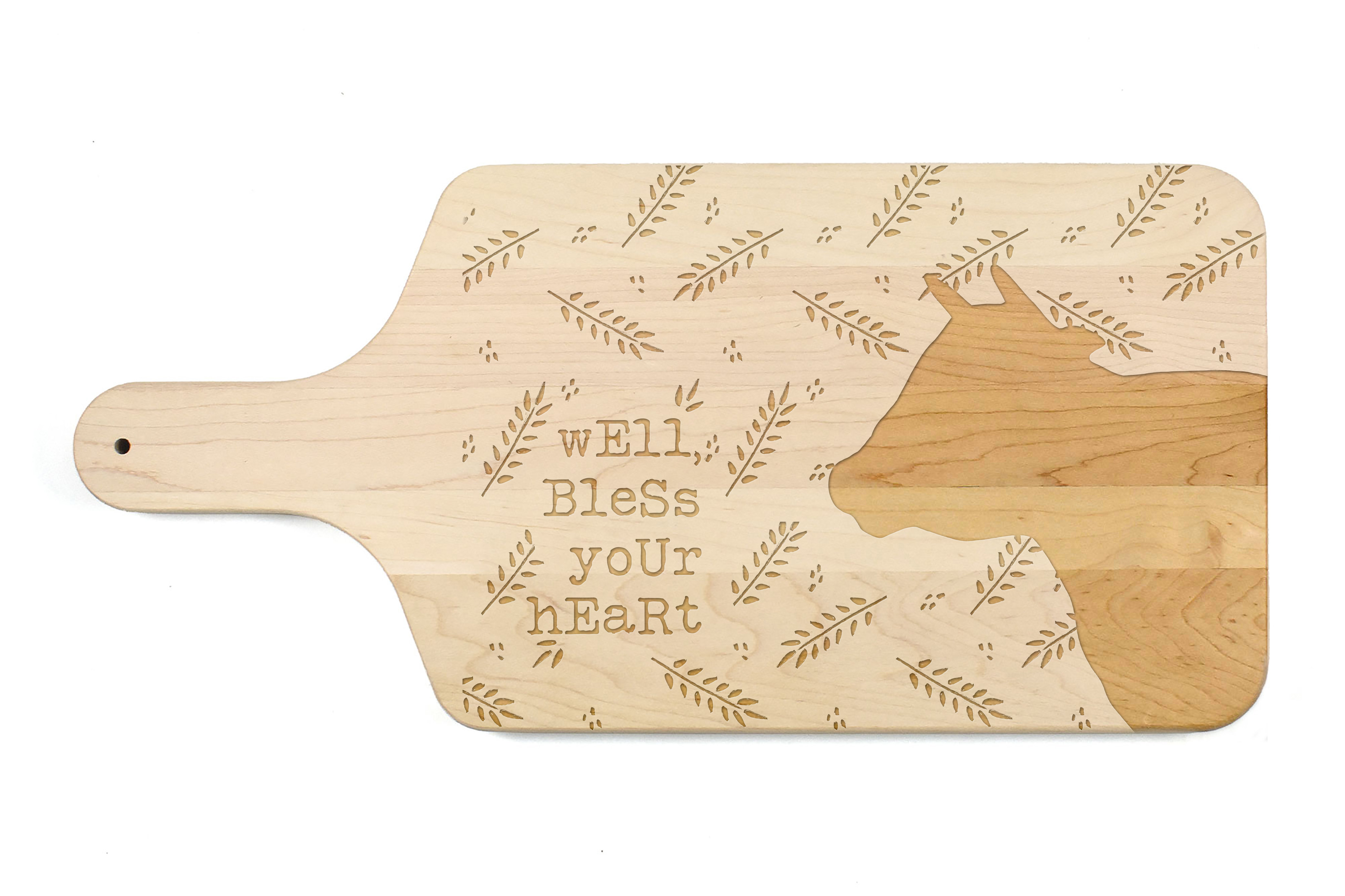Designs Direct Creative Group Bless Your Cow Paddle Cutting Board | Wayfair