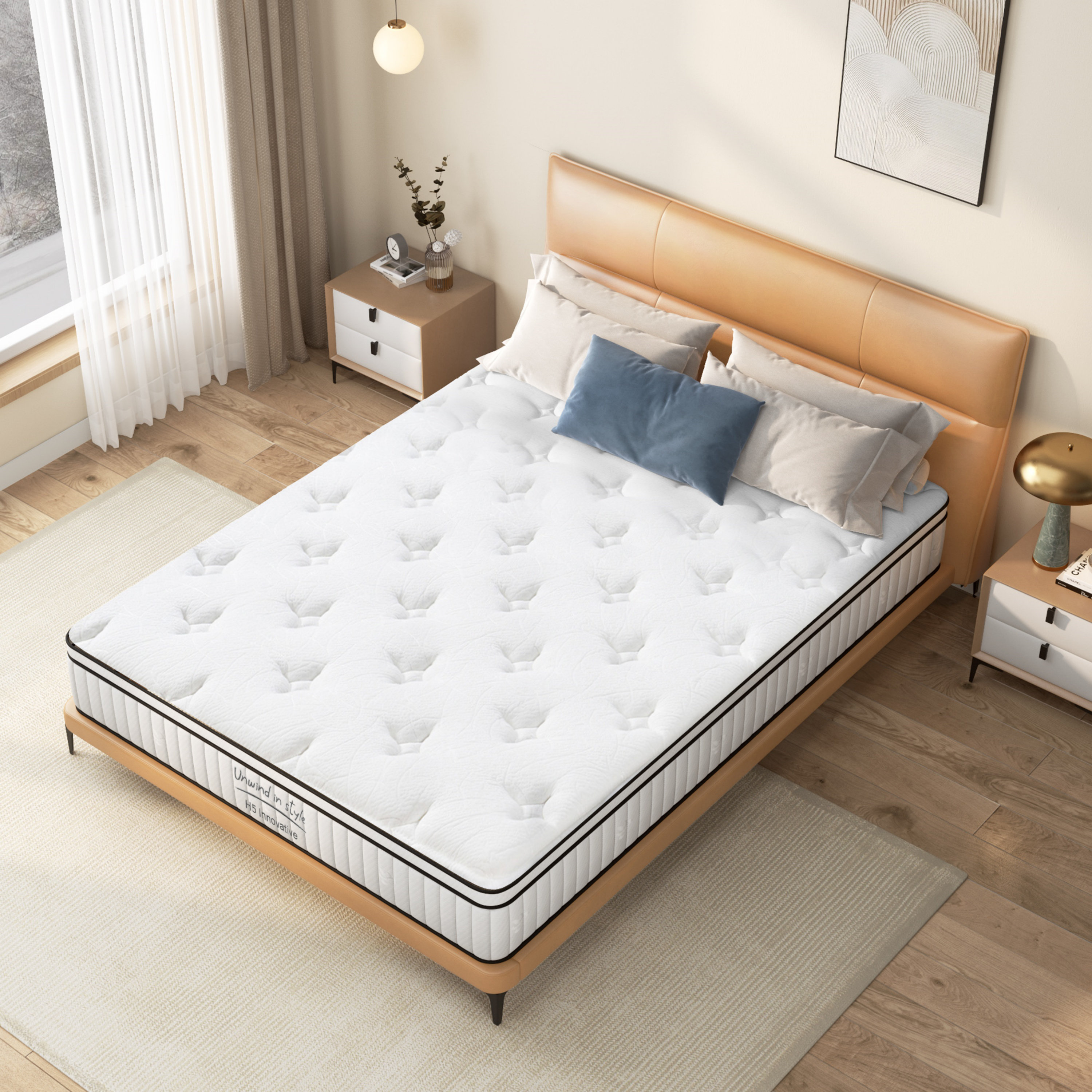 Alwyn Home Udora 12" Medium Memory Foam Hybrid Mattress | Wayfair