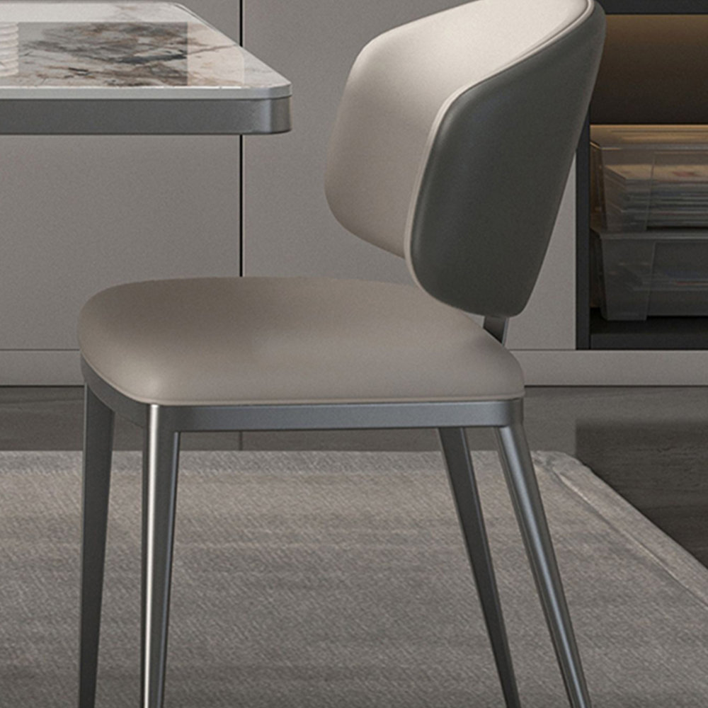 Graceful Nests Furnishings Rectangular stainless steel dining table set ...