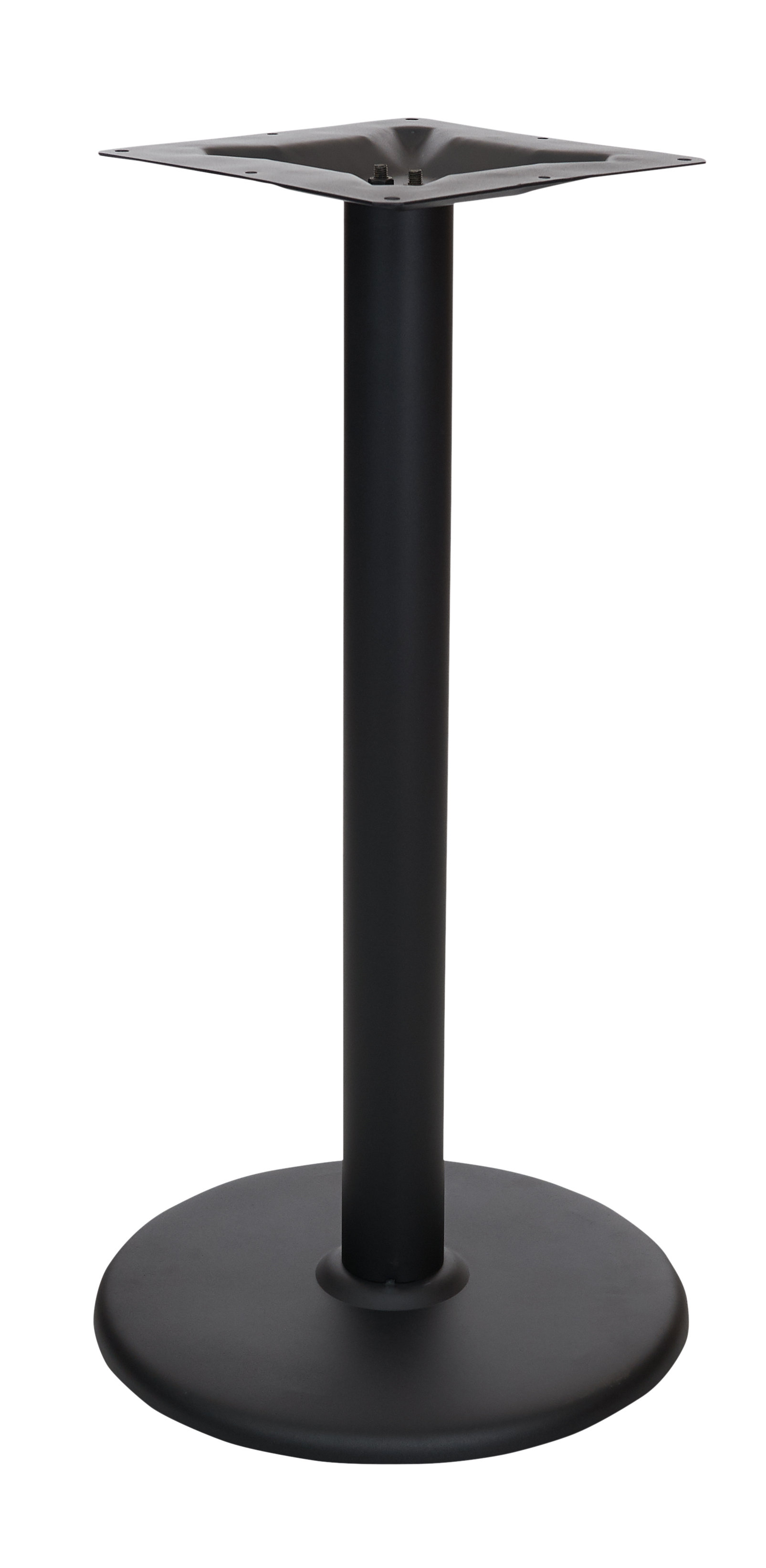 BFM Seating STB Black 18" Round Indoor Counter Height Table Base Bolt ...