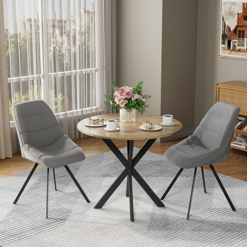 round space saving dining table set